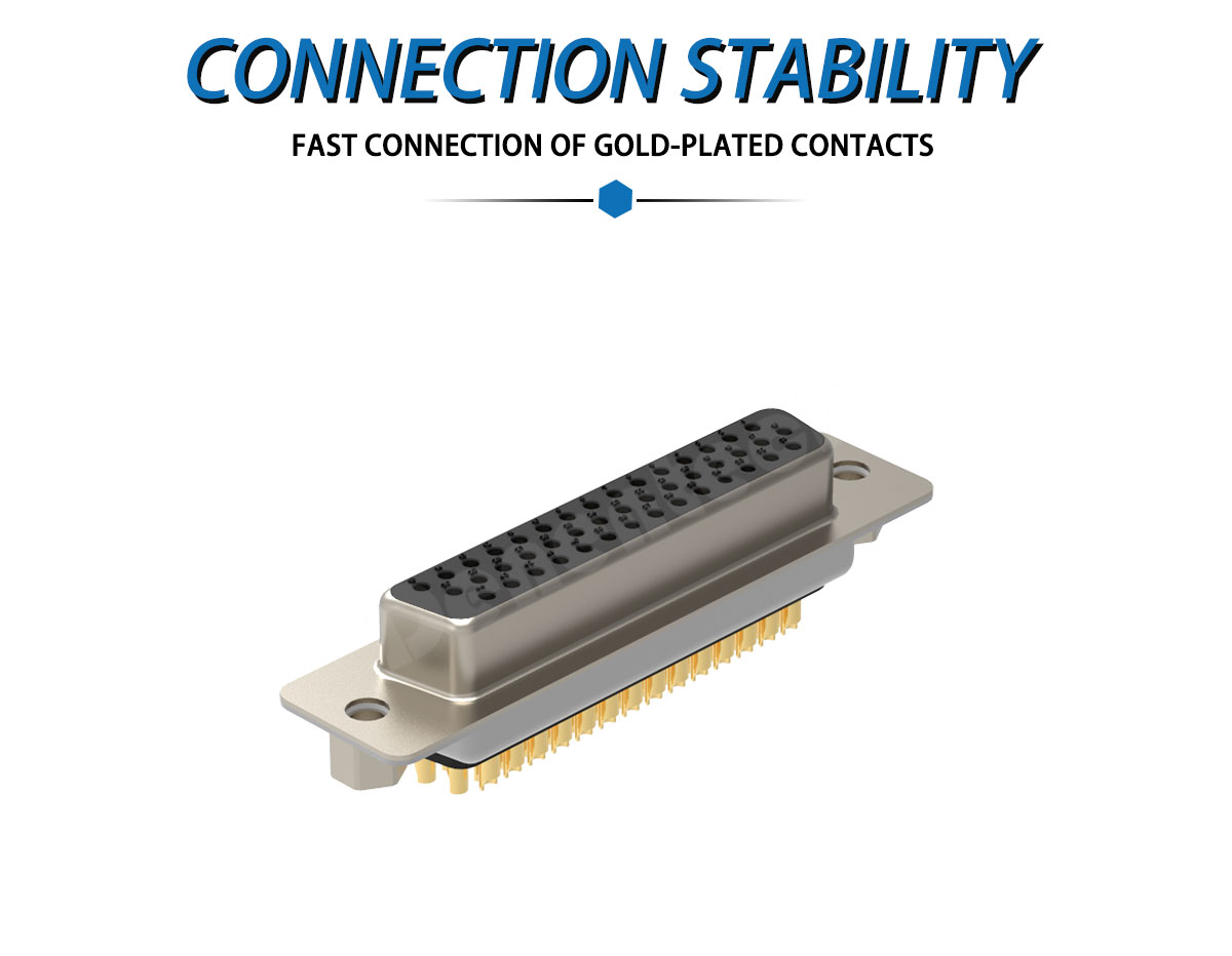 Denentech high density HDB 44P female Triple row d-sub 44 pin connector ...