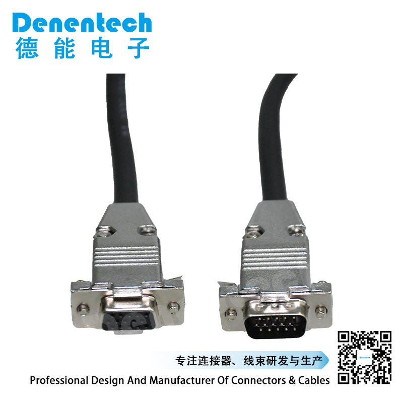 D-SUB Triple Row DB15 Male To DB15 Female Cable - Denentech Electronic ...