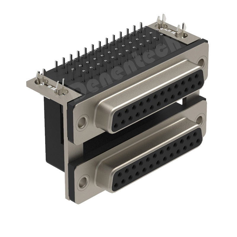Denentech Factory direct sales D-SUB dual port DR 25P female to 25P ...