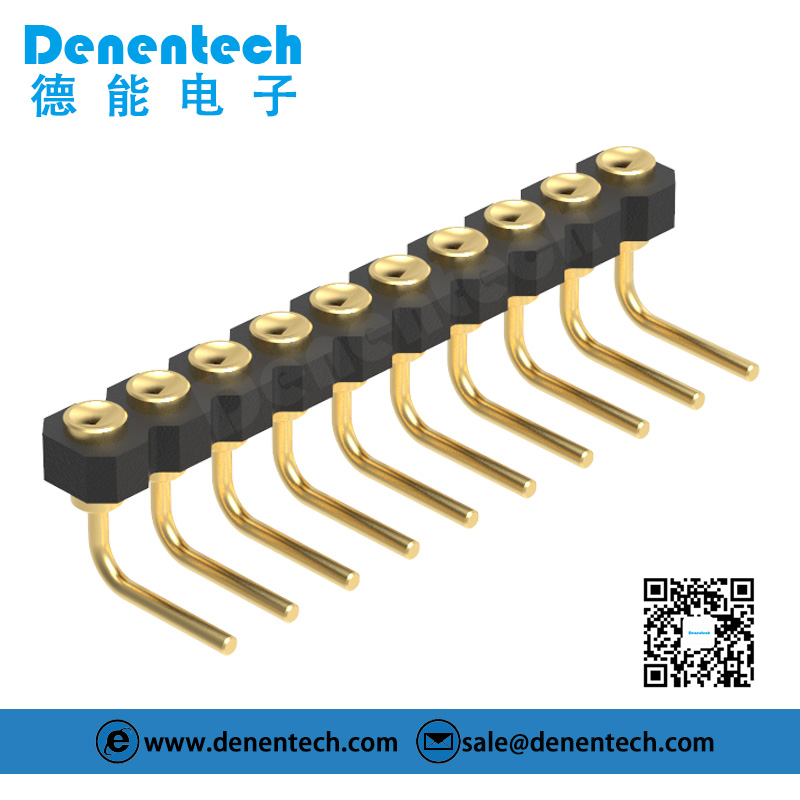 Denentech customized 2.00MM H1.27MM single row female right angle ...