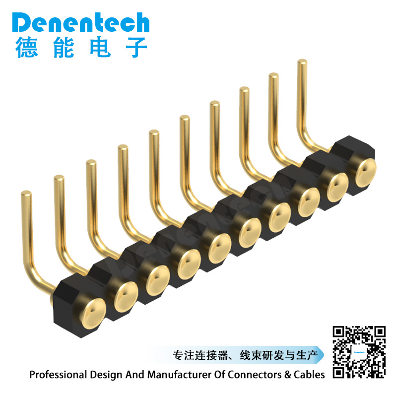 Denentech customized 2.00MM H1.27MM single row female right angle ...