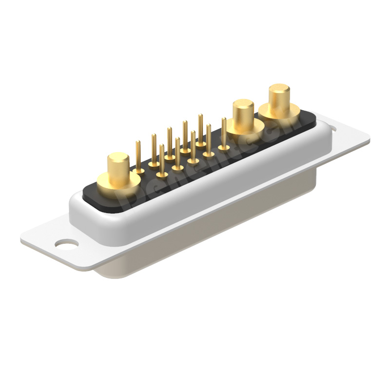 Denentech custom 13W3 high power DB connector female straight DIP power ...