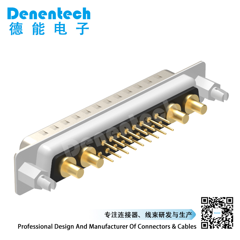 Denentech High quality 21W4 high power DB connector male straight DIP ...