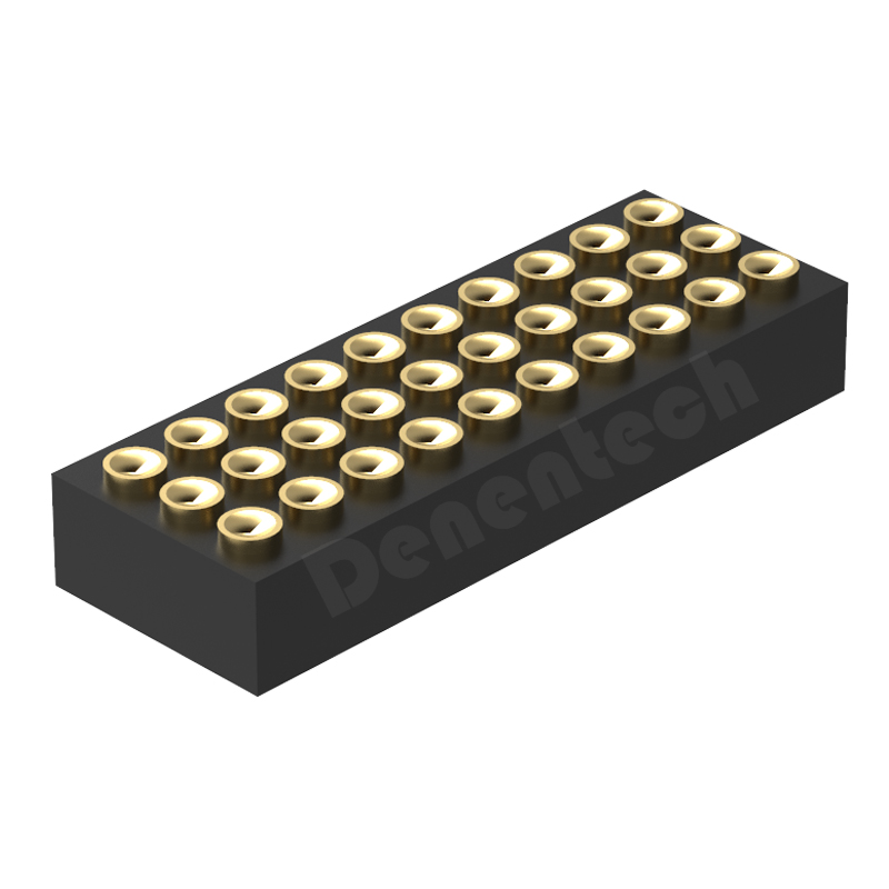 Denentech Dongguan factory 1.27mm pitch H2.0mm triple row female ...